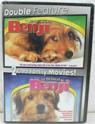 Benji Double Feature: Benji & For the Love of Benji DVD Kids Movies New ...