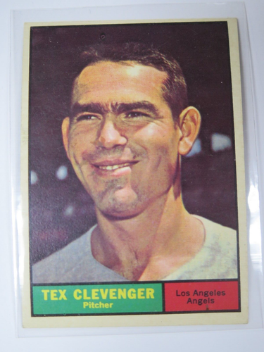 1961 Topps #291 Tex Clevenger Los Angeles Angels Baseball Card | eBay