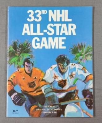 1981 NHL All Star Game Program - GRETZKY 2nd year The Forum | eBay