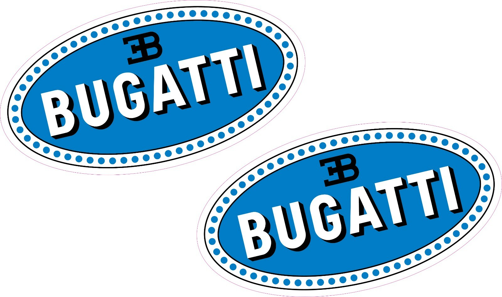 2 x Blue Bugatti Stickers Lego Display Decals Vinyl Printed Stickers ...