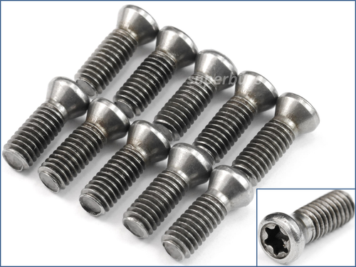 10pcs M4 x 12mm T15 Torx Screws Grade 12.9 Alloy Steel For Lathe ...