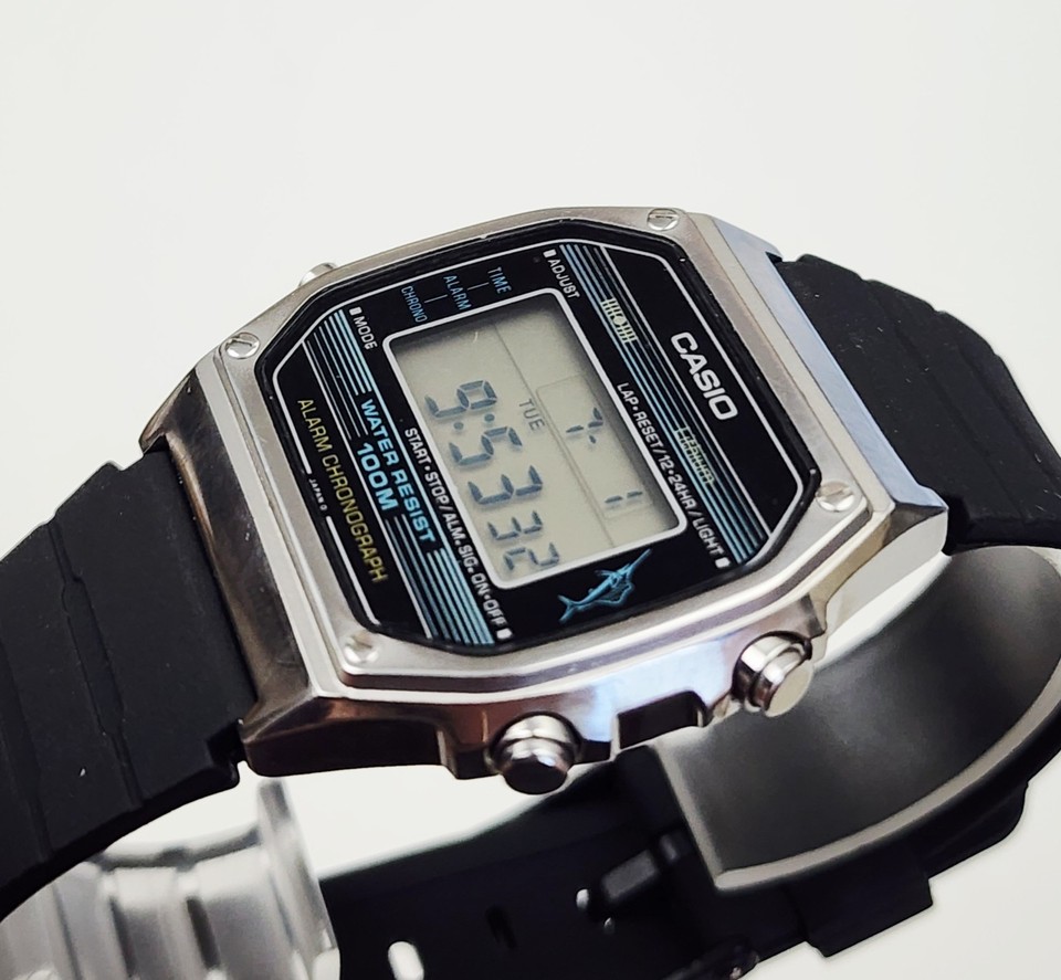 Men's JAPAN Vintage 1980 DIGITAL Watch CASIO "Marlin" (152) W-350 ...