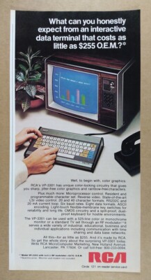 1981 RCA VP-3301 Computer Data Terminal vintage print Ad | eBay