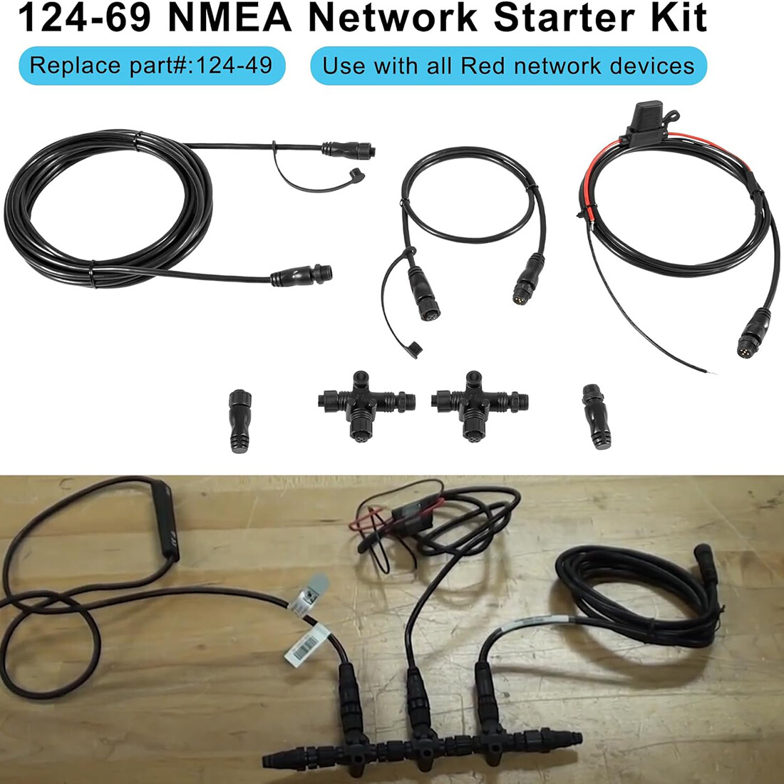 124-69 NMEA 2000 Network Starter Kit for Lowrance N2K Starter Kit N2K ...