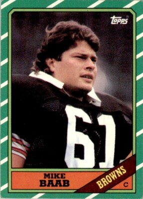 1986 TOPPS MIKE BAAB* CLEVELAND BROWNS #192 | eBay