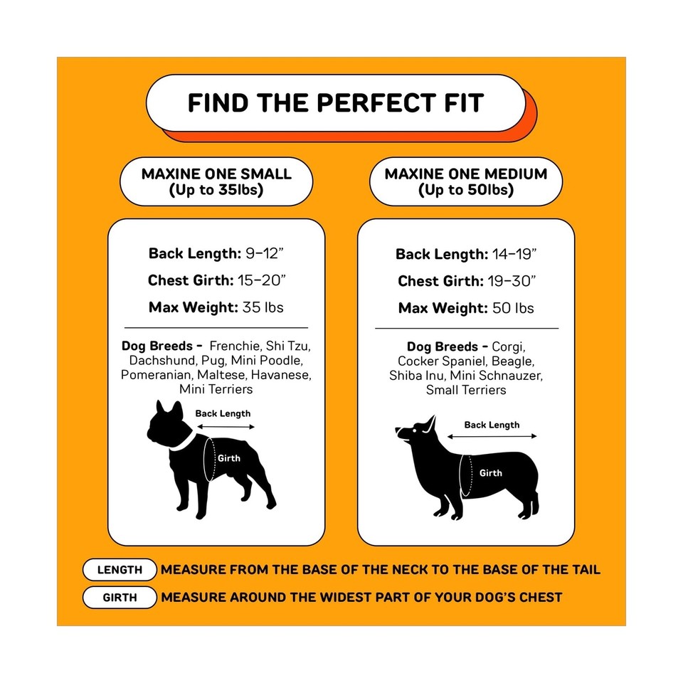 The Maxine One Medium Dog Carrier Dog Backpack Carrier for Medium Sized ...