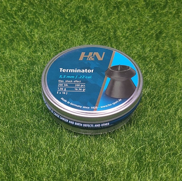 H&n Sport 92215500003 Terminator Holllowpoint Airgun Pellets .22 ...