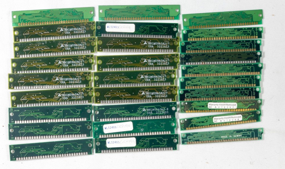4x 1MB 30-Pin 3-Chip Parity 80ns FPM Memory SIMMs Apple Sun DEC HP Dell ...
