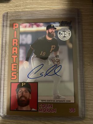 2019 Topps 1984 Baseball Colin Moran #84A-CM GOLD Auto Pirates #1 /50 ...