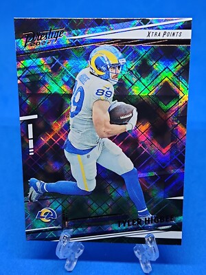 TYLER HIGBEE 2022 Prestige Xtra Points Astral Parallel Card #166 Rams ...