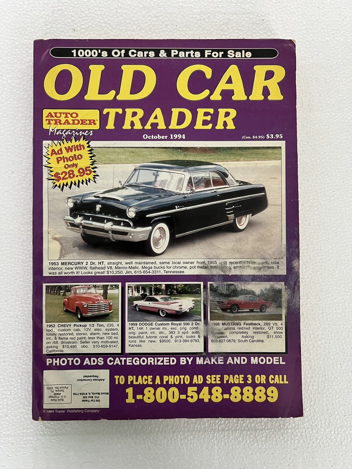 Old Car Trader by Auto Trader - Oct 1994 - Vol 11, No. 10 | eBay