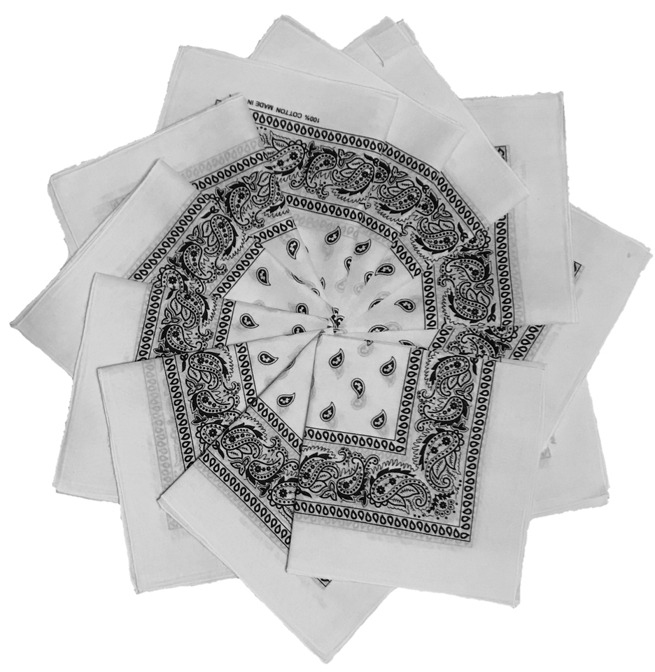 Kaiser Paisley Bandanas - 1, 3, 6, 12 pieces (21 inch x 21 inch) | eBay