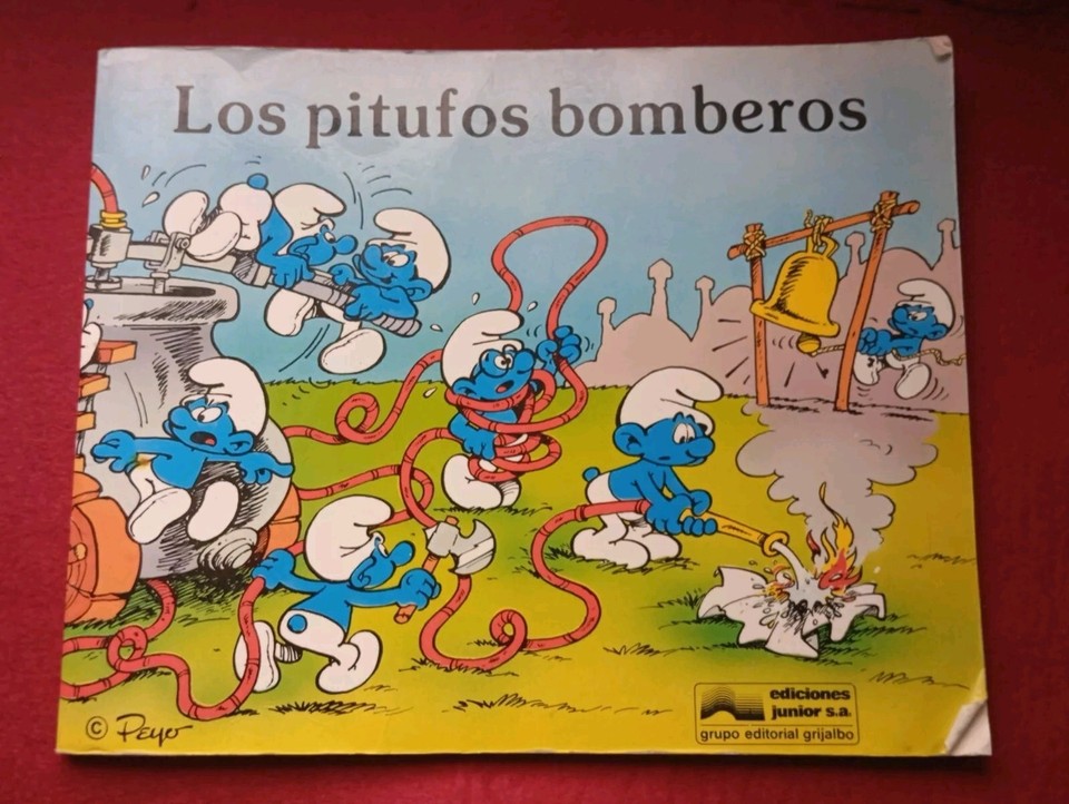 Comics Los Pitufos Bomberos Smurfs, IN Spanish, 1982 | eBay Australia