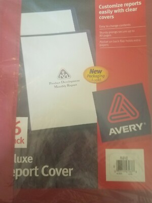 Avery 6 Pack Deluxe Report Cover | eBay
