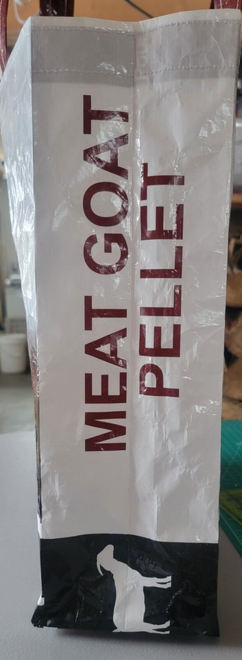 Goat, UpCycled feed bag totes, Reusable Grocery Bags, Tote Bags, Small ...