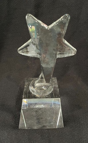 Un-engraved Perspex Star trophy. 15 cms tall | eBay UK