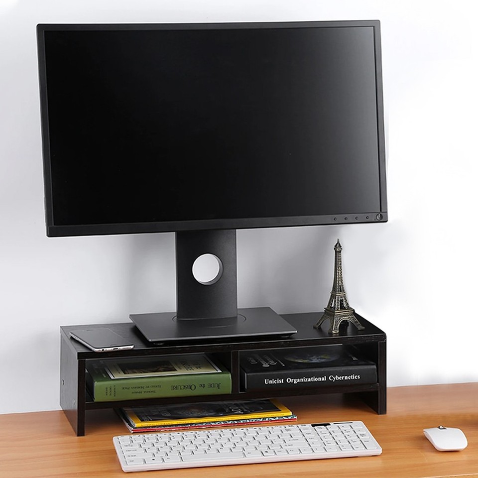 Computer Desktop Monitor Stand Laptop TV Display Screen Riser Shelf ...