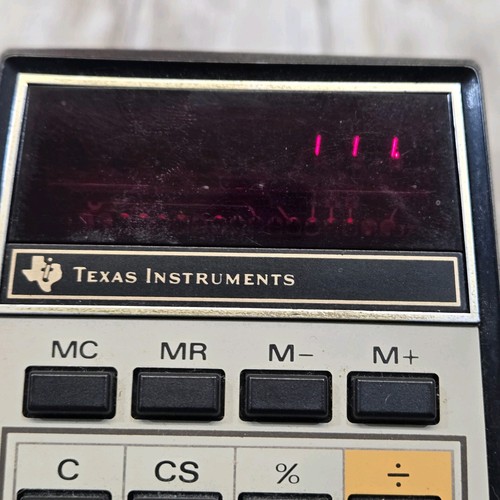 Vintage Texas Instruments TI-1250 Electronic Calculator In Box Tested ...