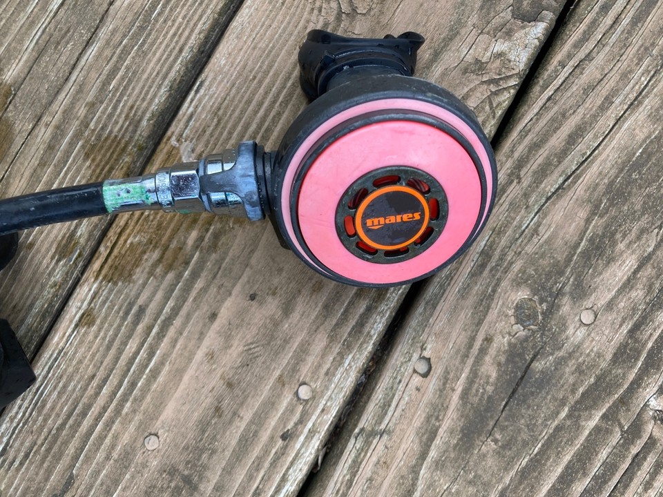 Scuba first stage with 2nd stage, backup, BCD inflator, and pressure ...