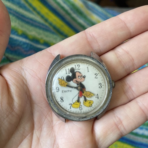 Vintage 1970 Timex Mickey Mouse Fun Timer Watch with out Band broken | eBay