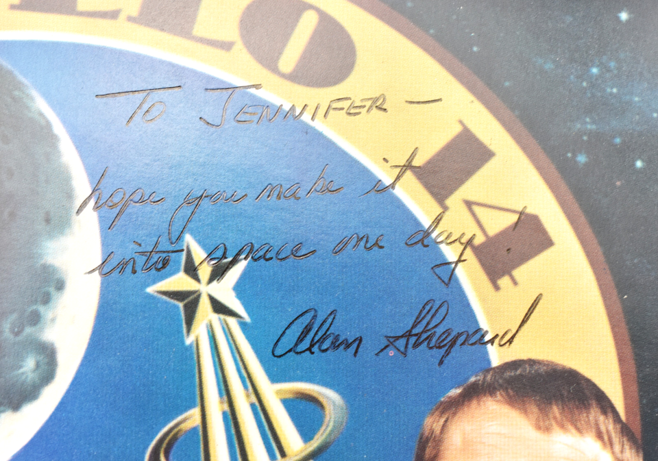 Alan Shepard SIGNED Official NASA WSS Apollo 14 Mercury 7 1st American ...