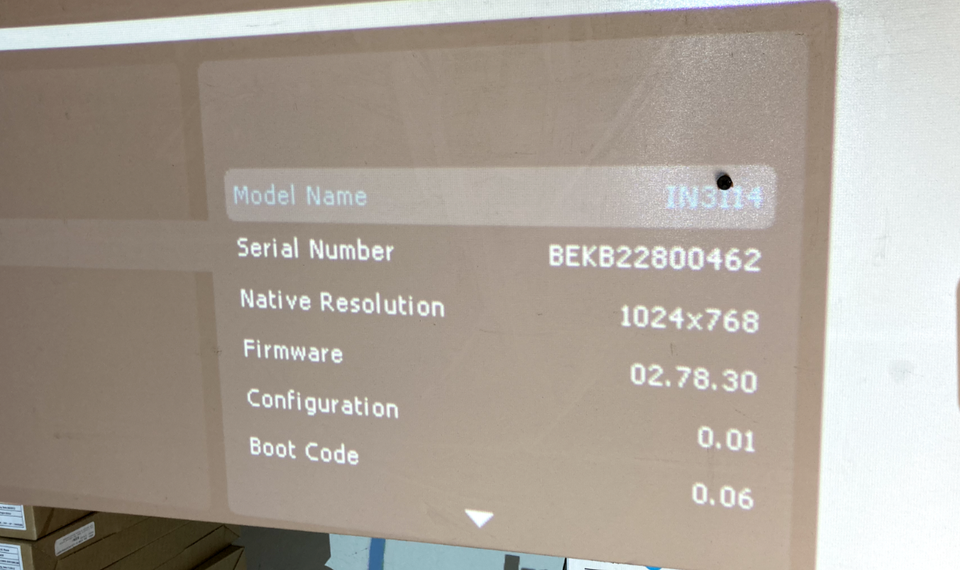 INFOCUS IN3114 3500 Lumens DLP Projector | 483 Lamp Hours HDMI Input ...