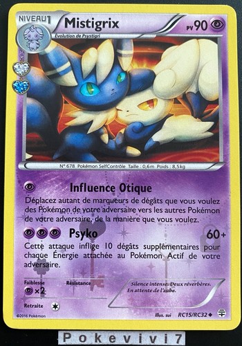 Carte Pokemon MISTIGRIX RC15/RC32 Holo XY GENERATIONS FR TBE | eBay