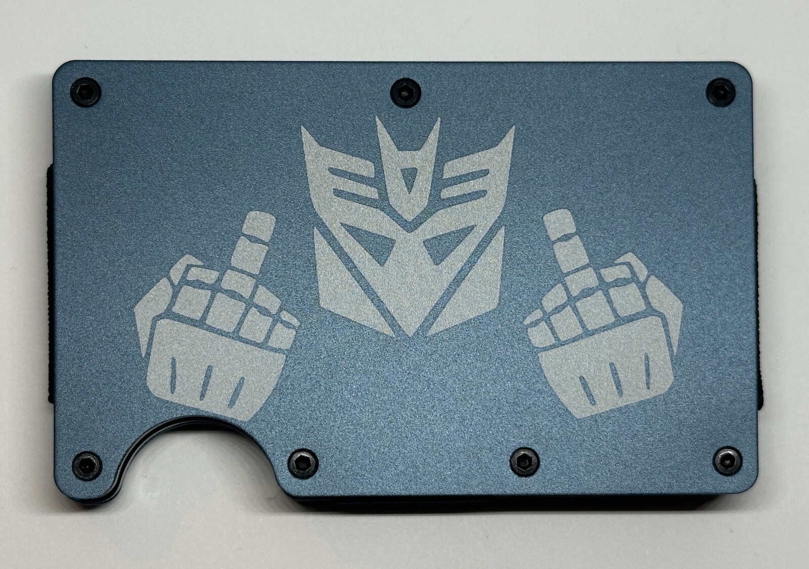 Transformers Decepticon Thin Metal RFID Blocking Wallet Slim Profile ...