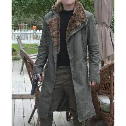 Men's Officer K Ryan Gosling 2049 Blade Runner Long Trench Cotton Coat ...