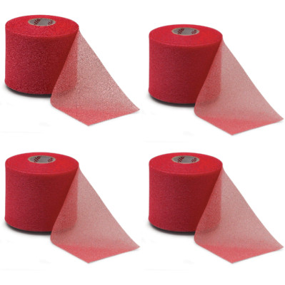 Mueller M-Wrap Pre-Wrap For Athletic Tape Color Big Red, 4 Roll Set | eBay
