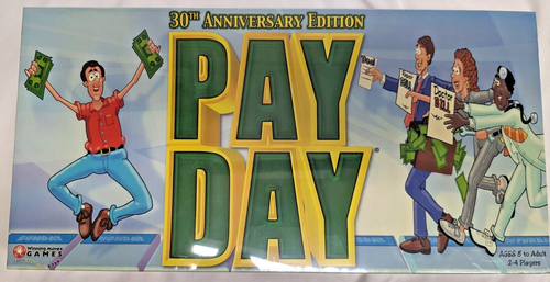 Pay Day 30th Anniversary Edition Board Game Brand New 2004 Hasbro ...