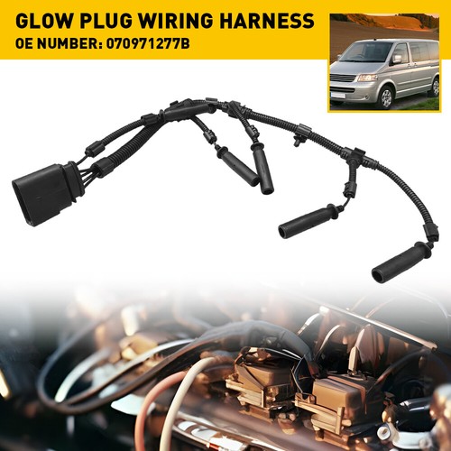 Fit For VW TRANSPORTER 070971277B Car Glow Plug Bridge Wiring Harness ...