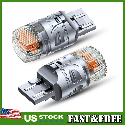 7440 Amber LED Turn Signal Light Bulbs Anti Hyper Flash Canbus Error ...