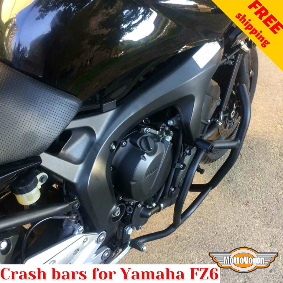 For Yamaha FZ6 Crash bars FZ6N Engine guard Fazer FZ6 S2 FZ6-S, Free ...