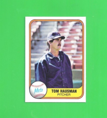 MLB 1981 Fleer TOM HAUSMAN #333 New York Mets | eBay