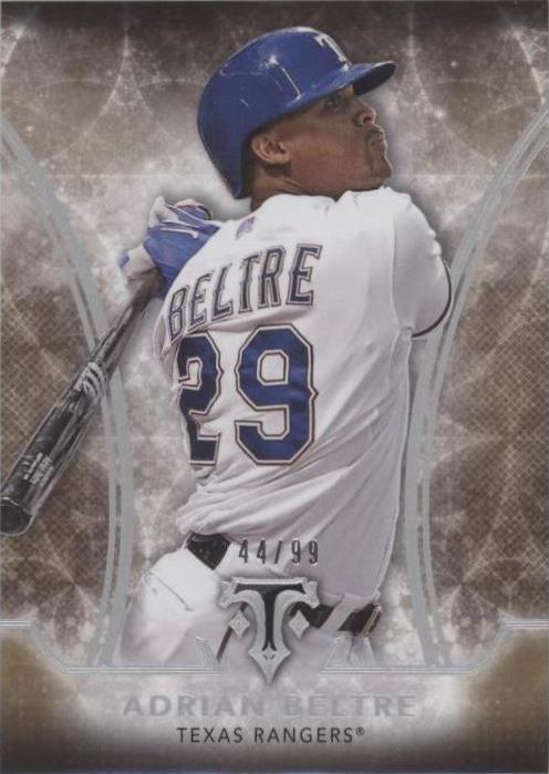 2015 Topps Triple Threads - Adrian Beltre #72 Gold /99 for sale online ...