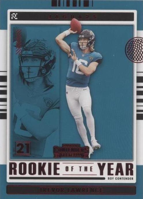 2021 Panini Contenders - Rookie of the Year Contenders Trevor Lawrence ...