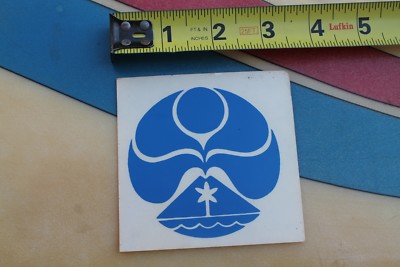 HIC Hawaiian Island Creations Surfboards 1970's Vintage Surfing STICKER ...