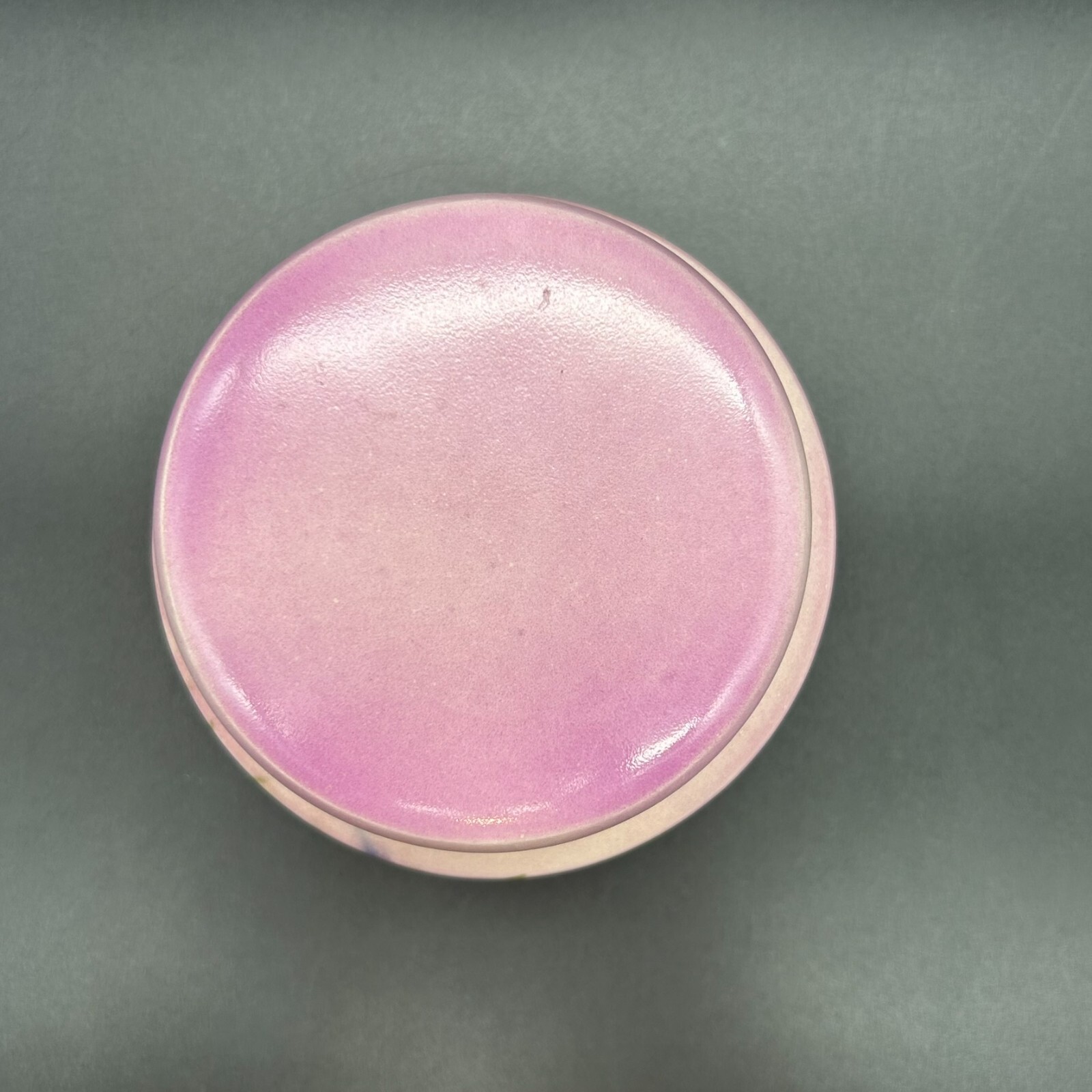 Vtg Purple Iris Pottery Storage Jar by David Enna of Oregon Airbrushed ...