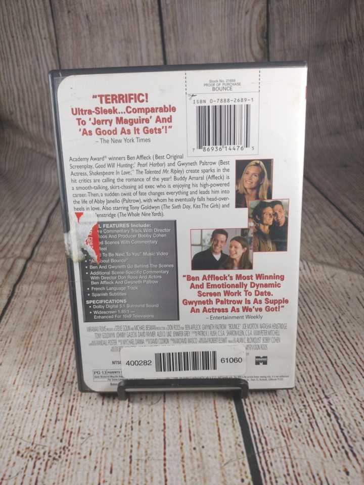 Bounce (DVD, 2001, 2-Disc Set) 786936144765| eBay