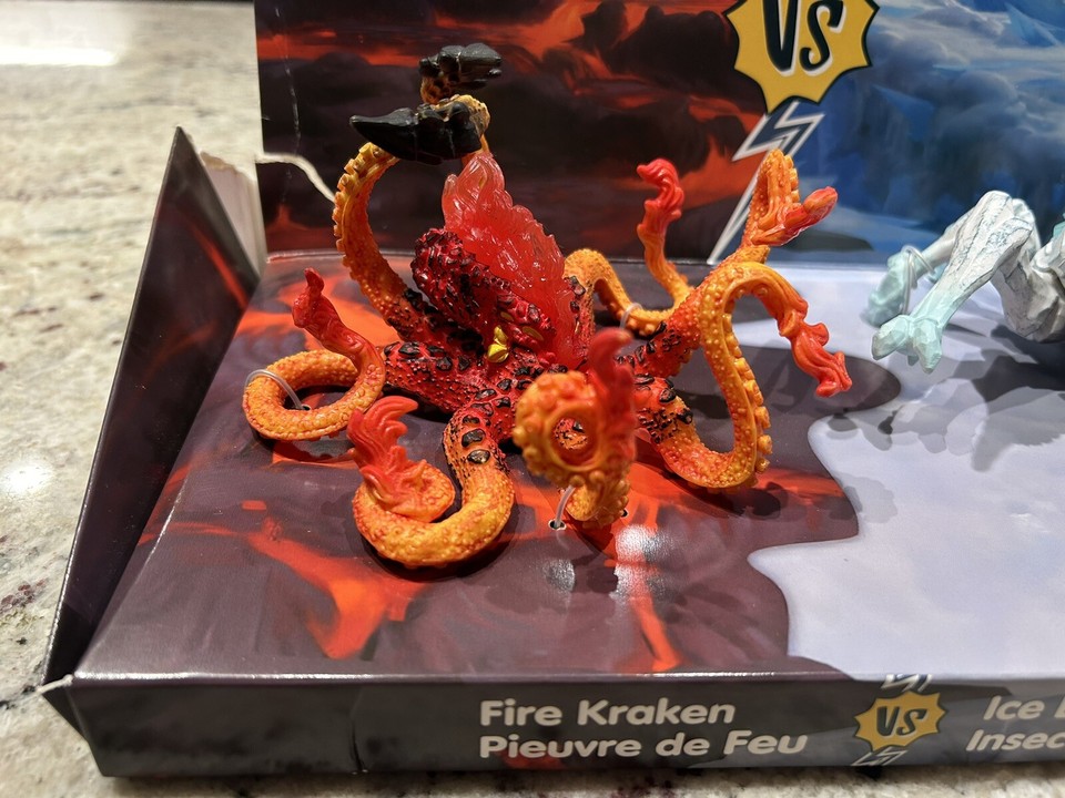 Schleich Eldrador Creatures Fire Kraken vs Ice Bug Toy Figure 70826 ...