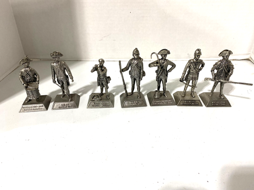 Vintage Pewter Civil War/ Historical Soldiers Lot Of 7 | eBay