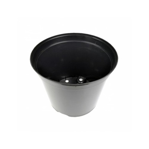Round Plastic Black Plant Pots 3L 5L 12L 50L 80L Soil/Coco Hydroponics ...