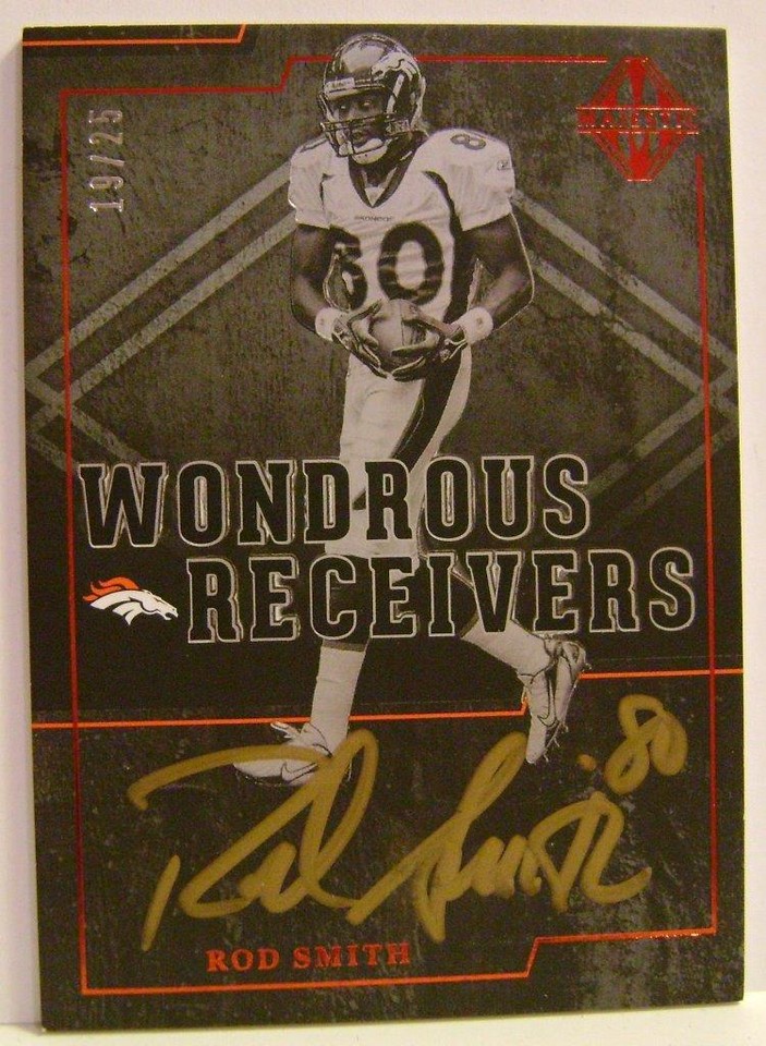 ROD SMITH WONDROUS RECEIVERS RED AUTO 19/25 PANINI MAJESTIC 2017 | eBay