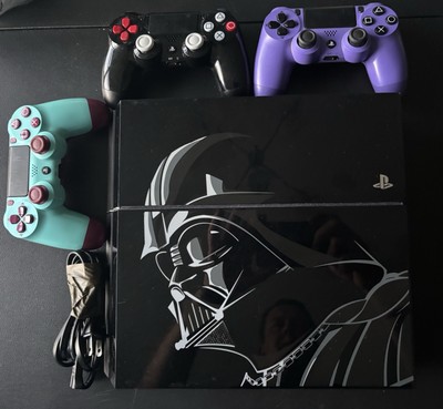 TESTED Sony PlayStation 4 Star Wars PS4 500GB Darth Vader Console + 3 ...