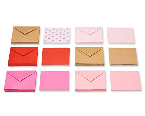 Bulk Blank Cards with Envelopes, Pink Heart 200-Count red, pink, white ...