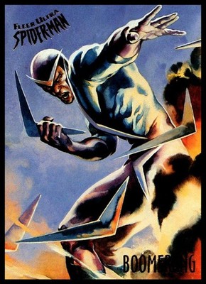 1995 Fleer Ultra Spider-Man Boomerang Card #8 Marvel Villain Ray Lago ...