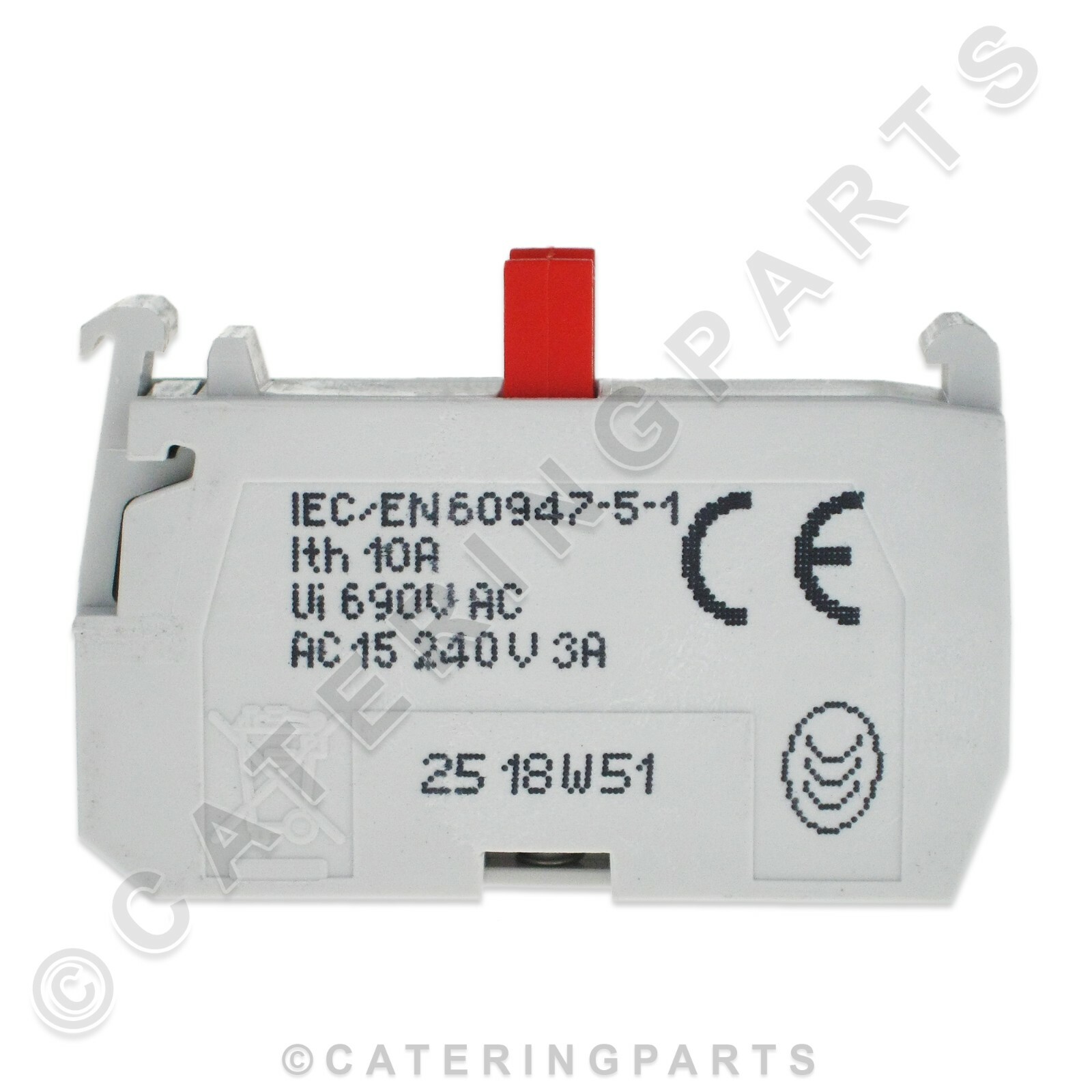 NORMALLY CLOSED AUXILLARY CONTACT BLOCK CO45 NC CONTACTOR 600V 10A BACO ...