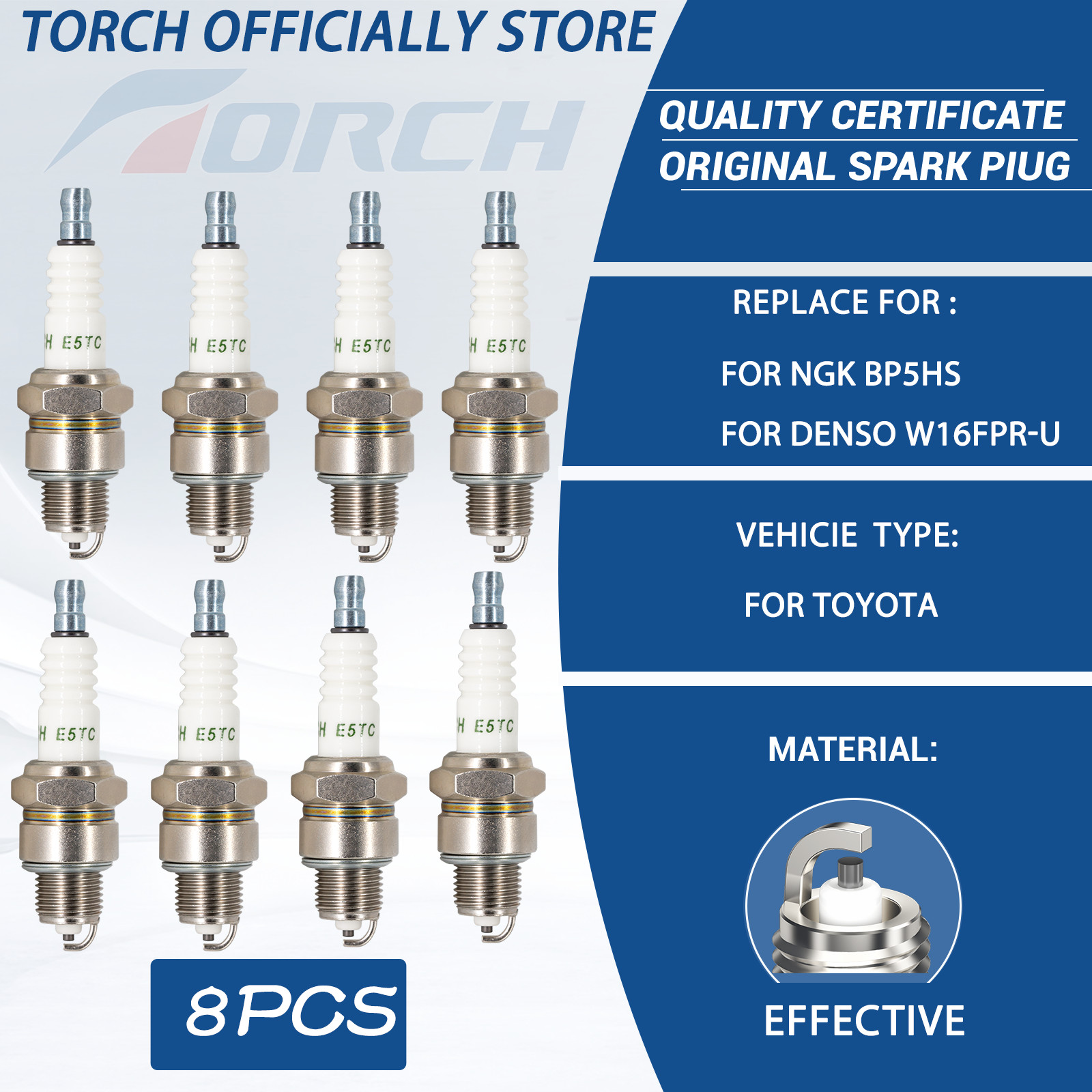 Torch E5RTC - Alternative spark plugs