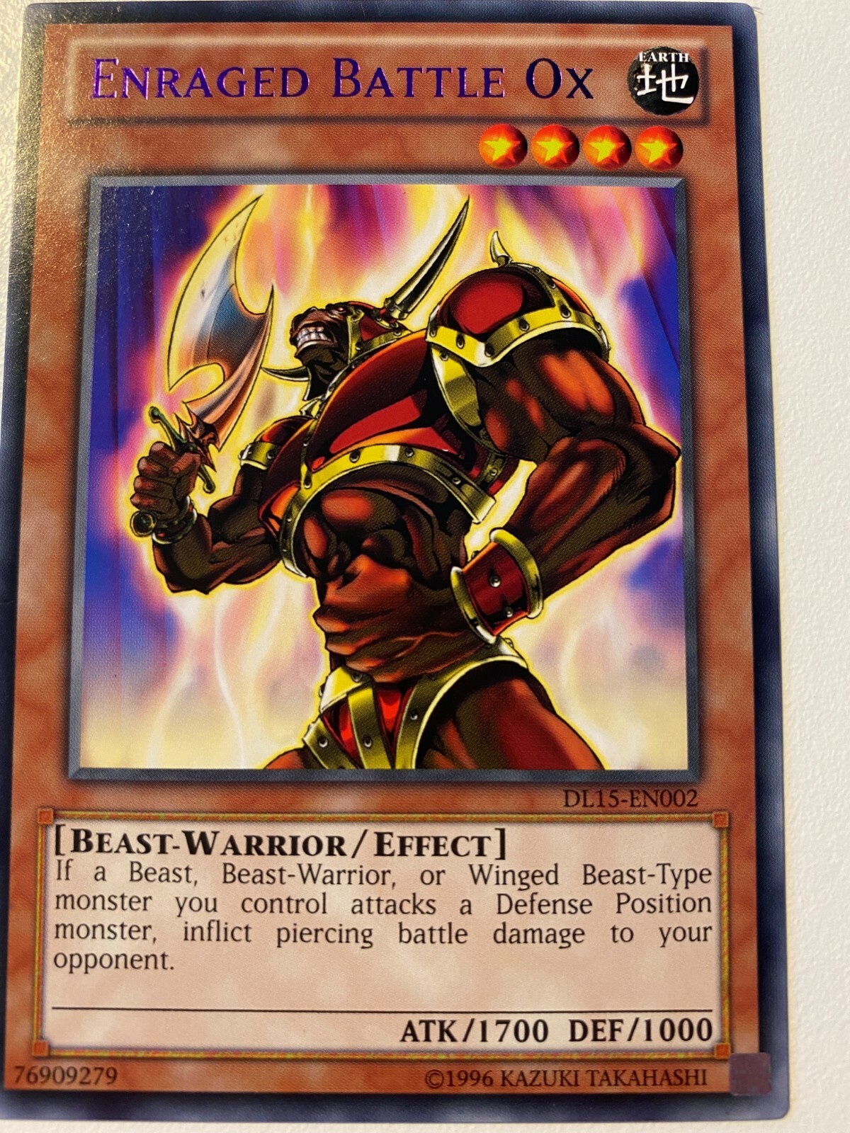 Yugioh Enraged Battle Ox DL15-EN002 Rare PURPLE NM | eBay